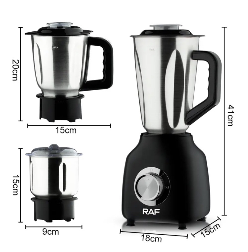 Raf Stainless Steel Multi Functional Food Processor Combo 3in1 Electric ...