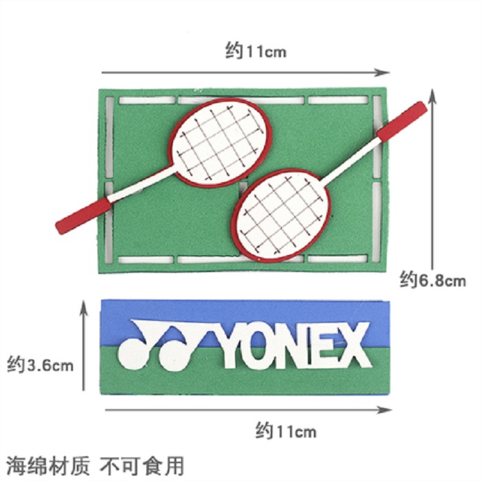 [Ready Stock] EVA Badminton Yonex Cake Topper Cake Decoration羽毛球 ...