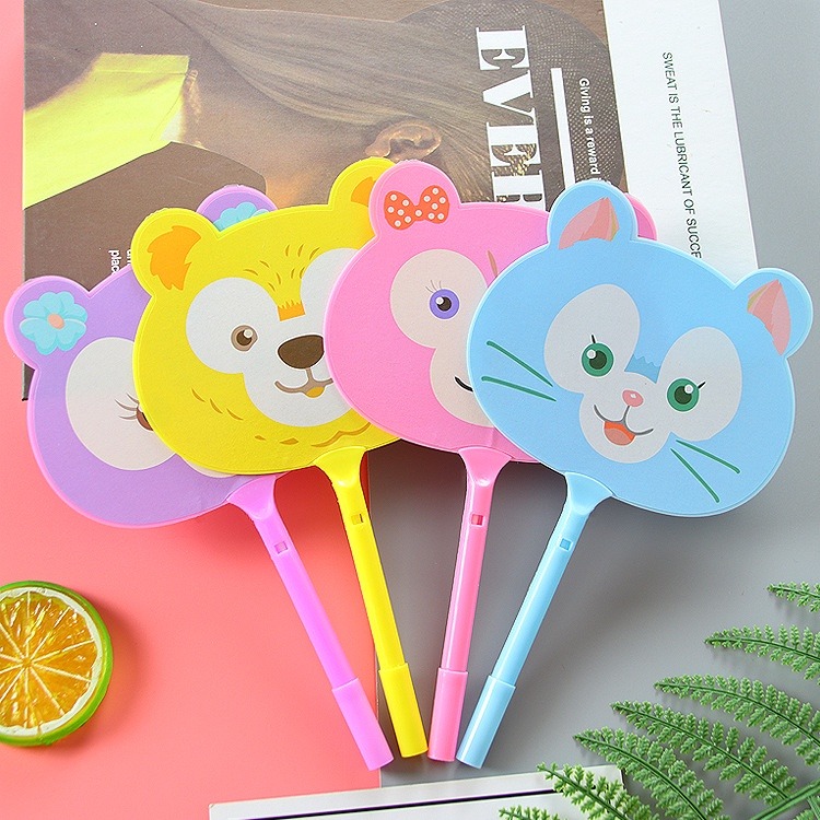 2in1 Creative Cute Animal Fan Pen Ballpoint Pen Student School Office ...