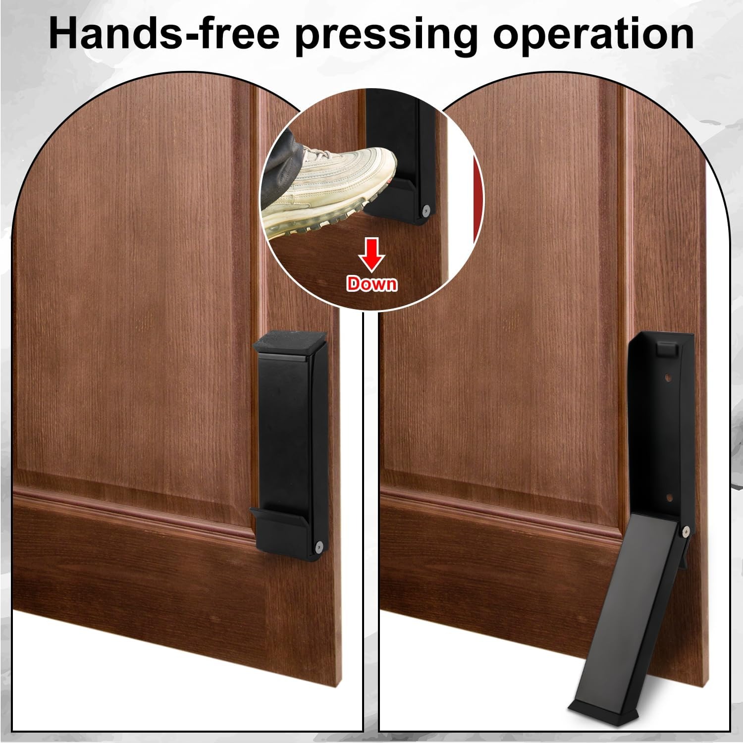 Heavy Duty Door Stopper Door Stop Adjustable Door Holder No Punch ...