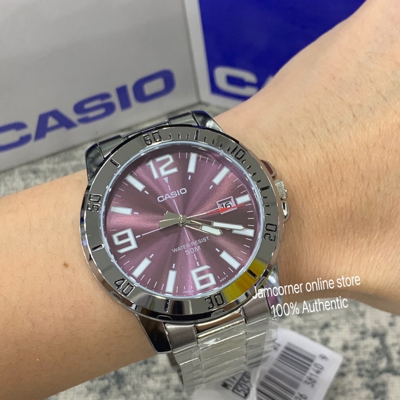 100% ORIGINAL CASIO MTP-VD01D-6BV/3B/3E1/3E2/4B/9E (6 COLORS) sporty ...