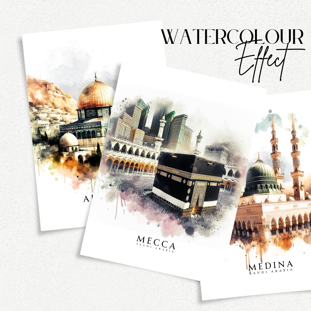 Islamic Wall Art: Beautiful Posters of Masjid Al-Aqsa, Masjid Nabawi ...