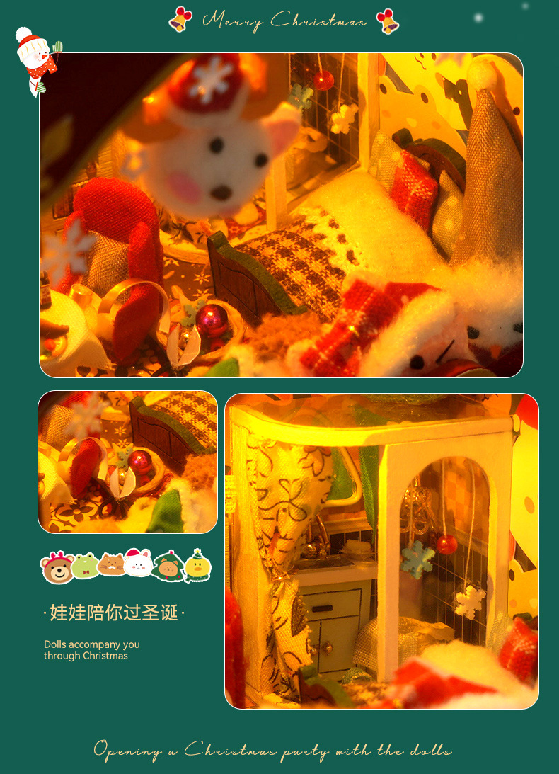 Christmas Claw Machine Toys Crane TH45 with Light/Music Box DIY ...