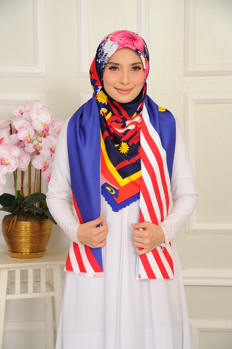 Mafla Merdeka Scarf Dewasa Viral Merdeka 2024(58 inches long 12 inches ...
