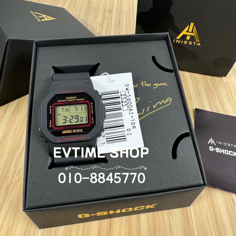 100% ORIGINAL CASIO G-SHOCK ANDRÉS INIESTA COLLECTION DW-5600AI-1DR ...