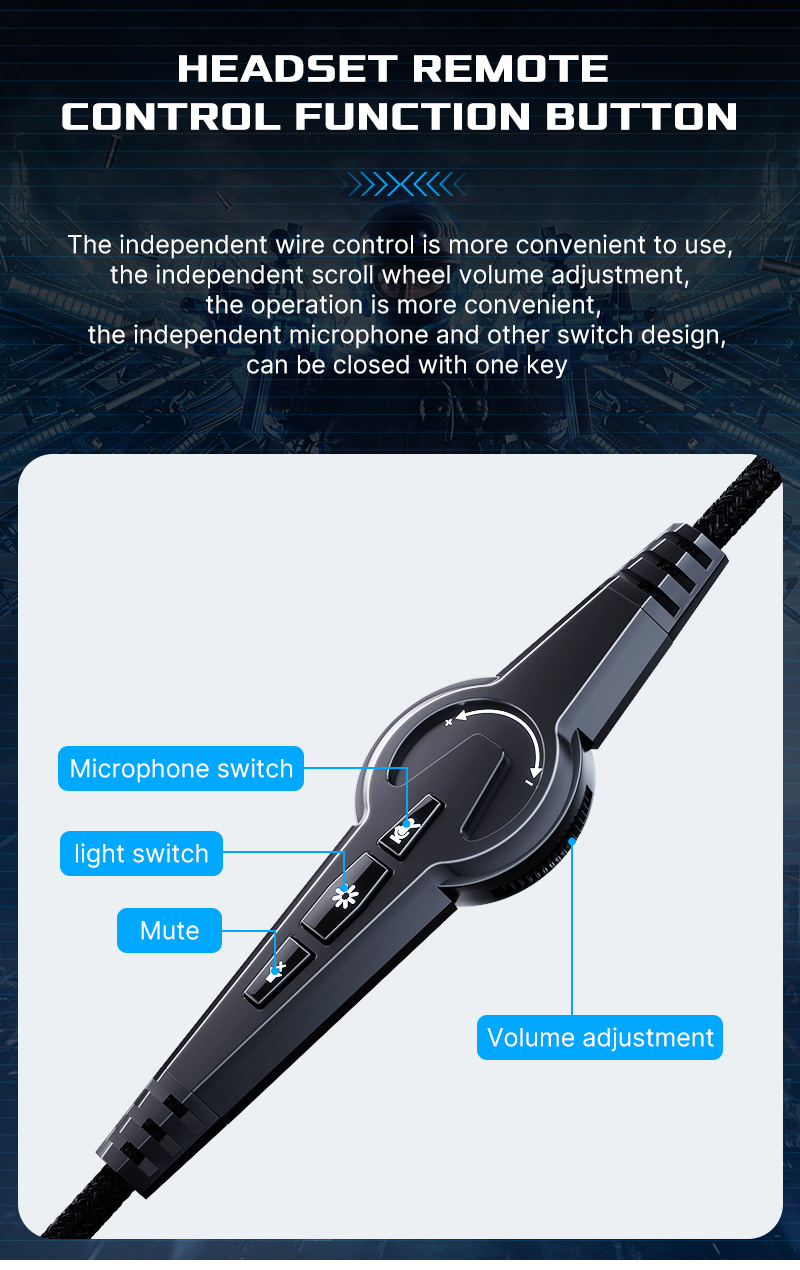 AULA S506 Wired RGB Gaming Headset, Stereo Sound, Closed Earmuffs Gaming with Adjustable Mic ...