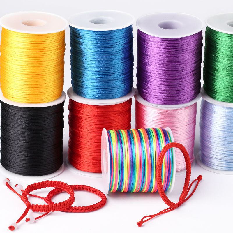 Tali Gelang Tangan 1.5mm Nylon Cord Thread Rope Bracelet Making ...