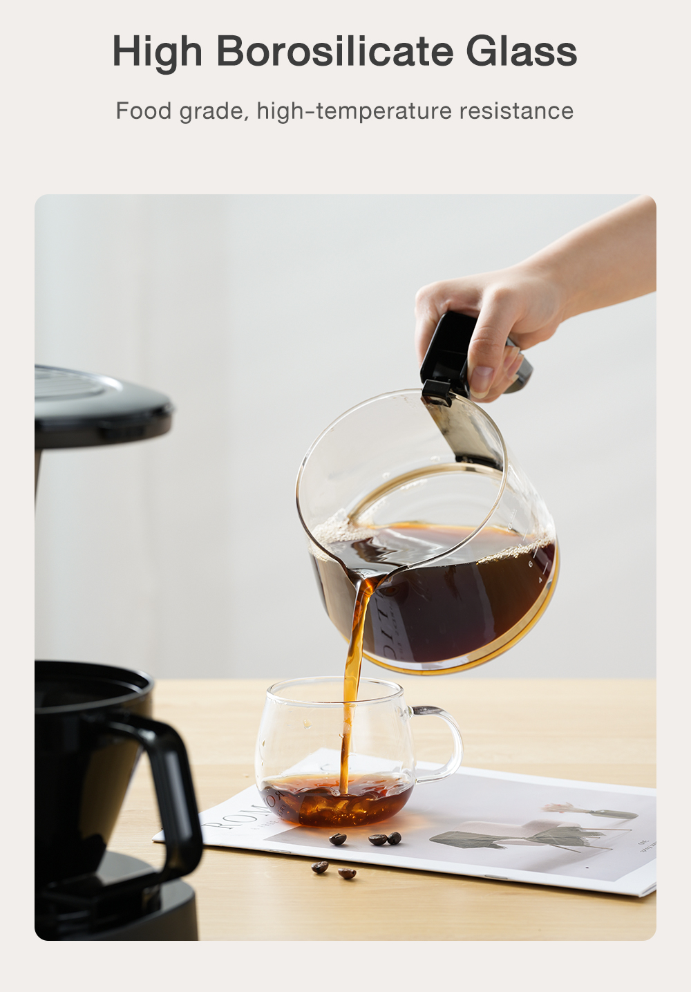 Simplus Dual Use Coffee Maker | 1.25L Capacity |10 Cups Auto Drip ...