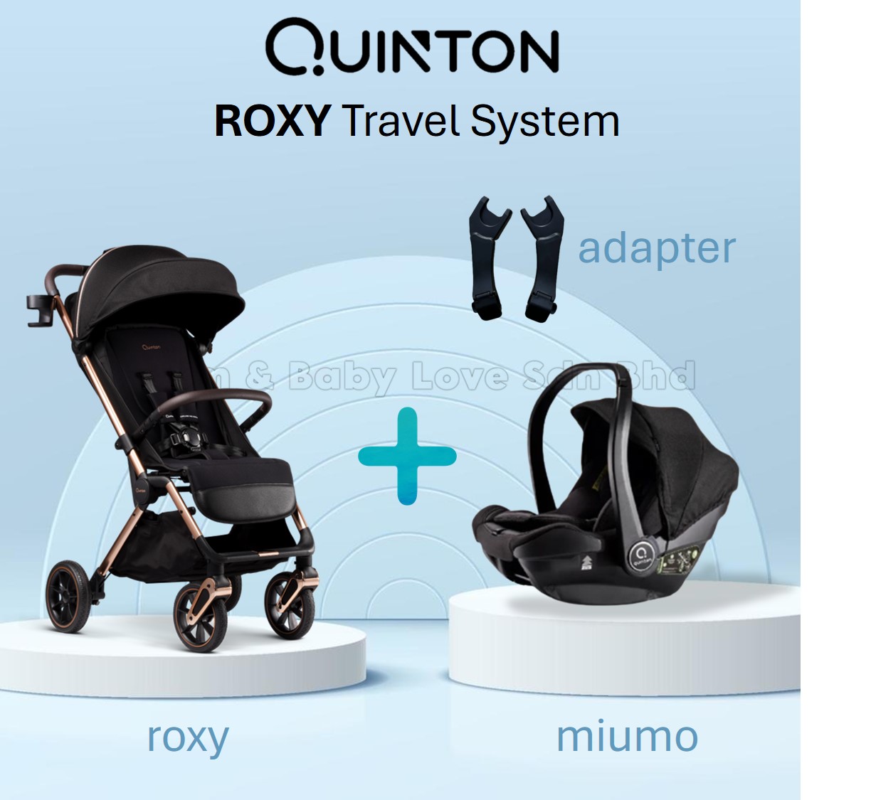 Quinton Travel System (Roxy / Nior / On The Go Stroller + Miumo/ Gemm ...