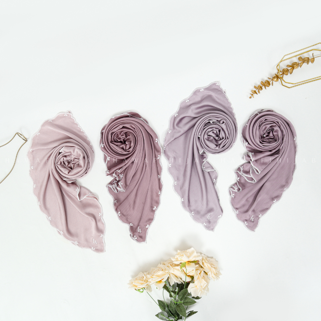 SHAWL SULAM BIKU JUWITA | SELENDANG SULAM SATIN SILK | VEIL SULAM ...