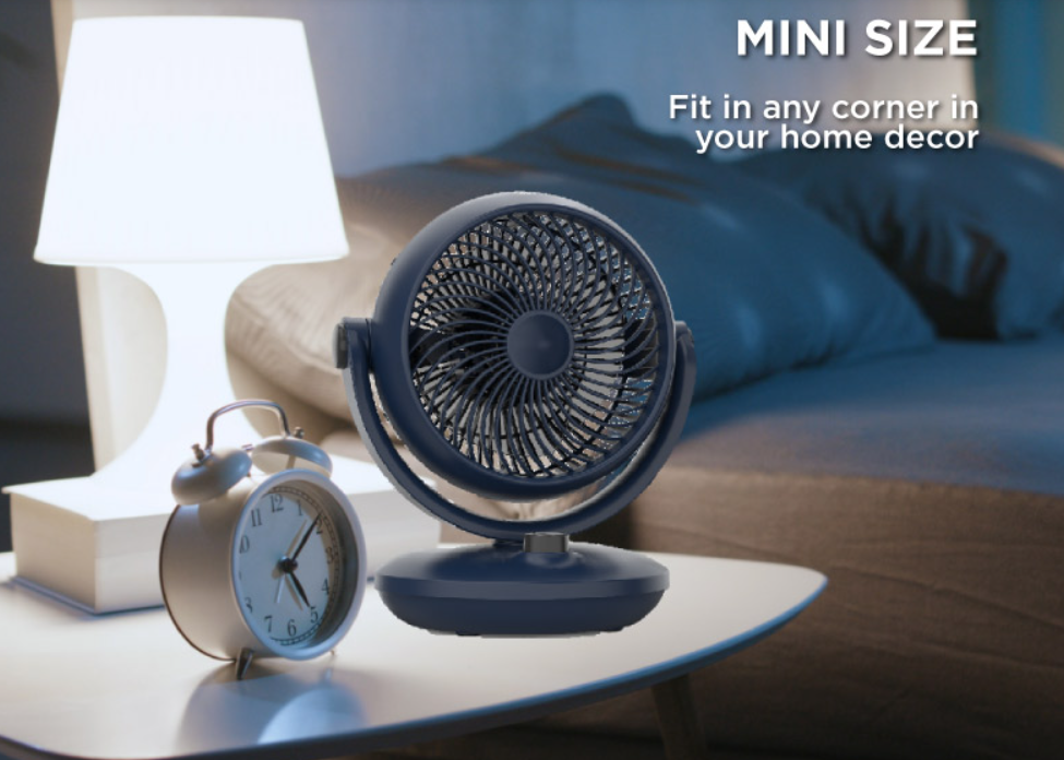 Midea 6 Inch 26W Table Circulation Fan 3 Blade MFG150M0APB / Pensonic 9 ...