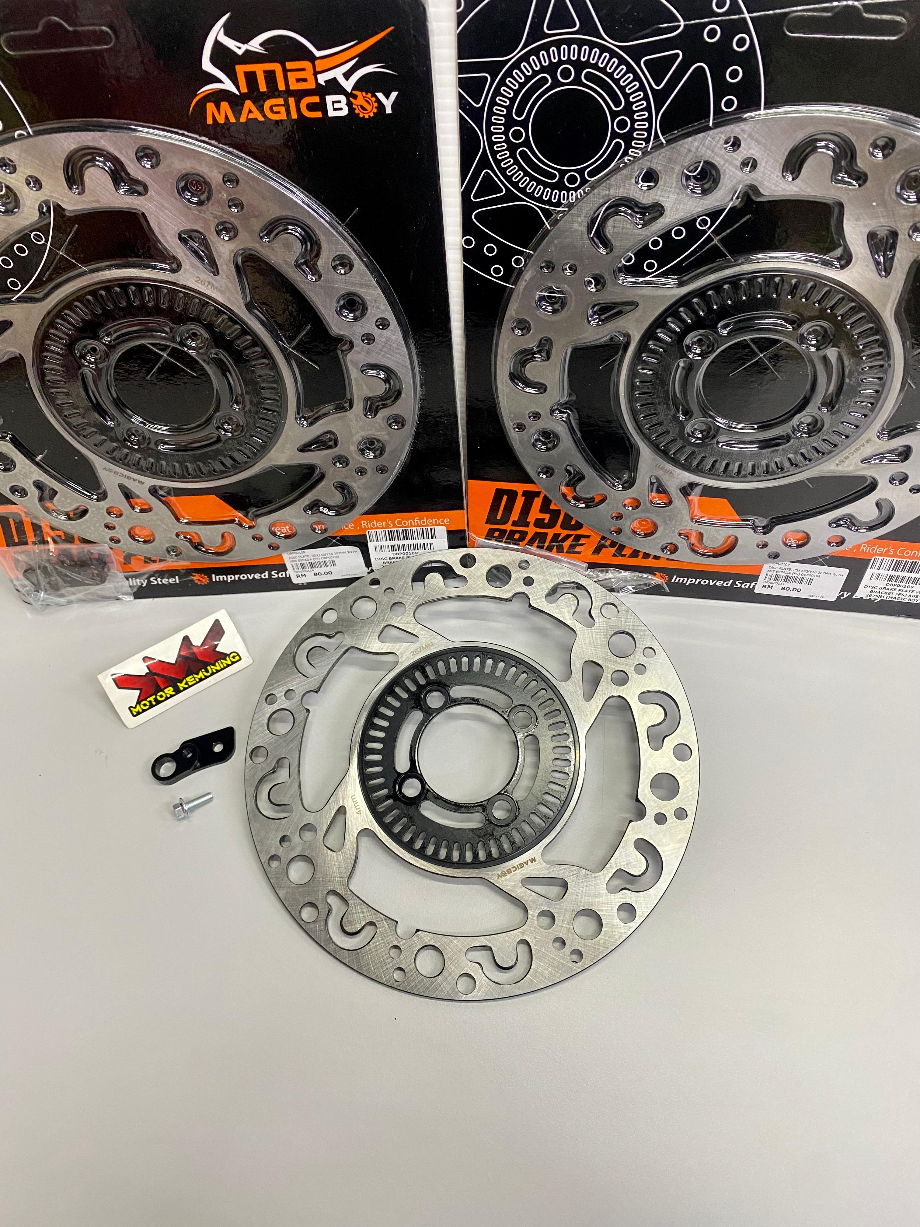 MAGICBOY DISC BRAKE PLATE WITH BRACKET (F5) ABS-267MM MAGIC BOY Y16ZR ...