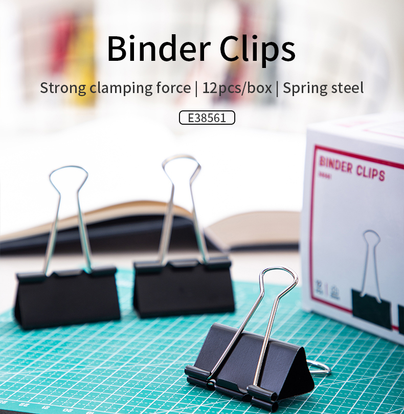 Deli Binder Stainless Steel Clip Electrophoresis Coated Klik Kertas ...