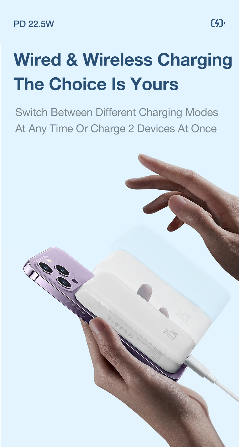 EYD JS35 Power Bank Mini Wireless Magnetic Fast Charge Original Mobile ...
