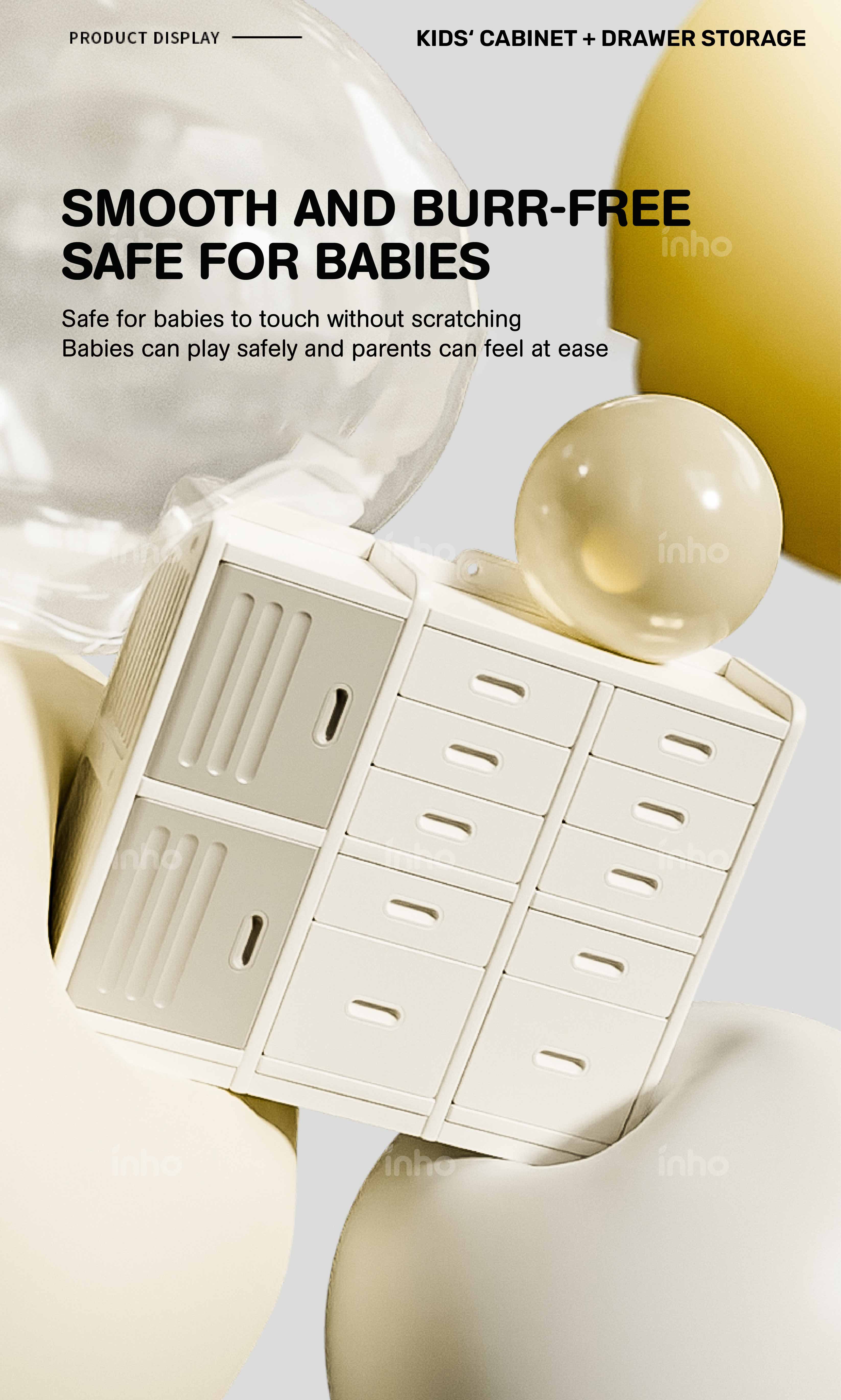 INHO L83-175cm Multifunctional Bedroom Living Room Child Utility ...