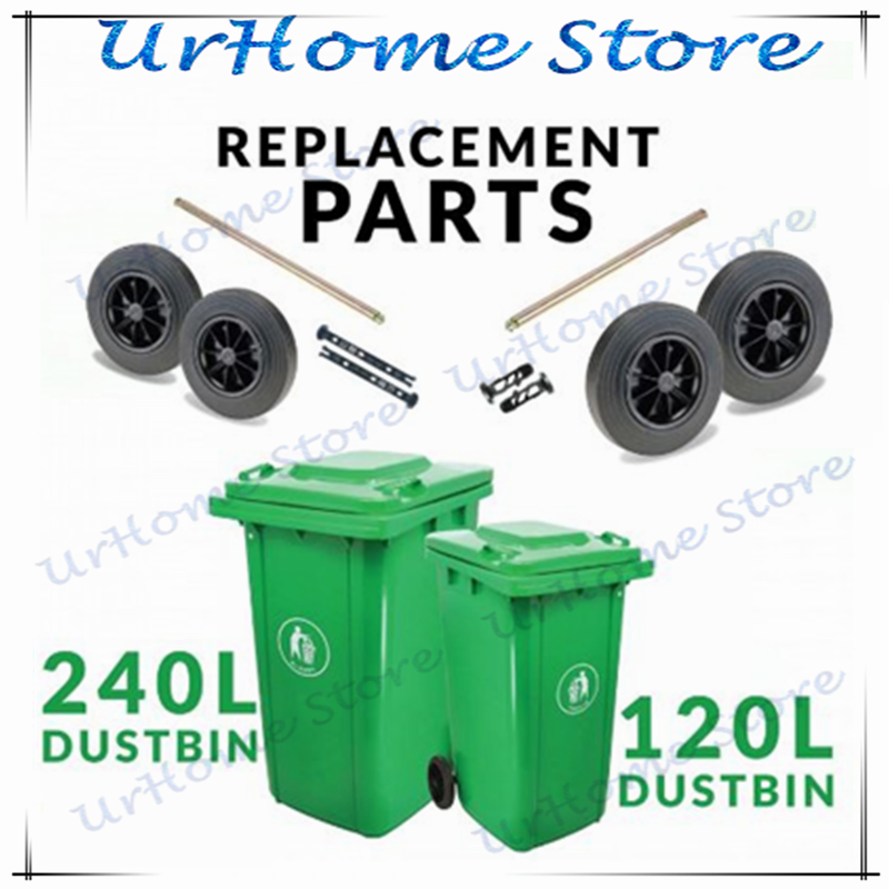 Replacement Parts ONLY for 120L 240L Dustbin Wheel Shaft Lid Hinge Bolt ...