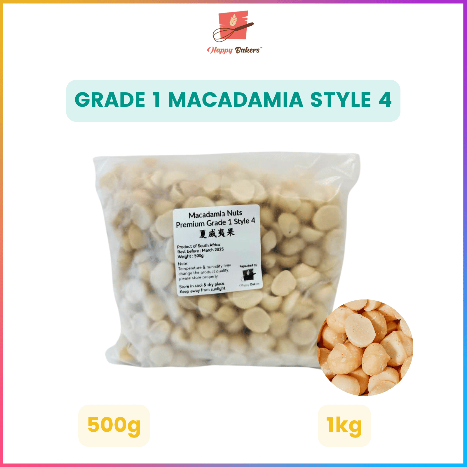 Premium Grade 1 Macadamia Nuts Style 4 | Shopee Malaysia