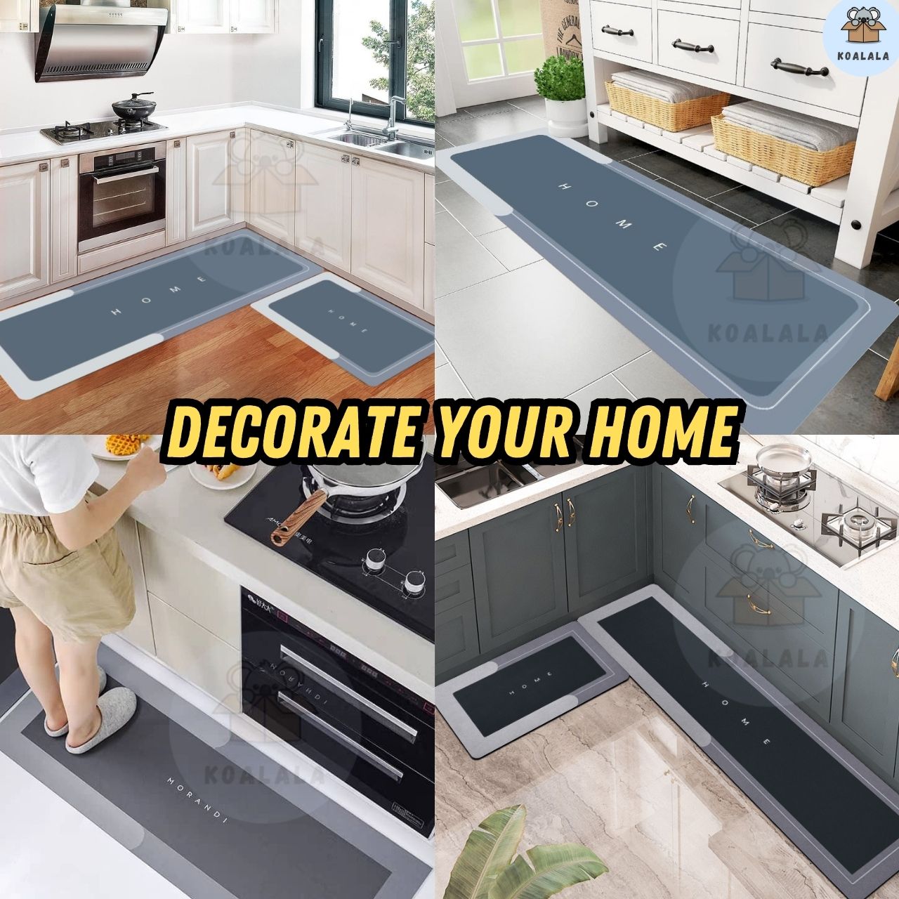 Super Absorbent Diatom Mud Pad Kitchen Floor Mat Anti-Slip Carpet ...