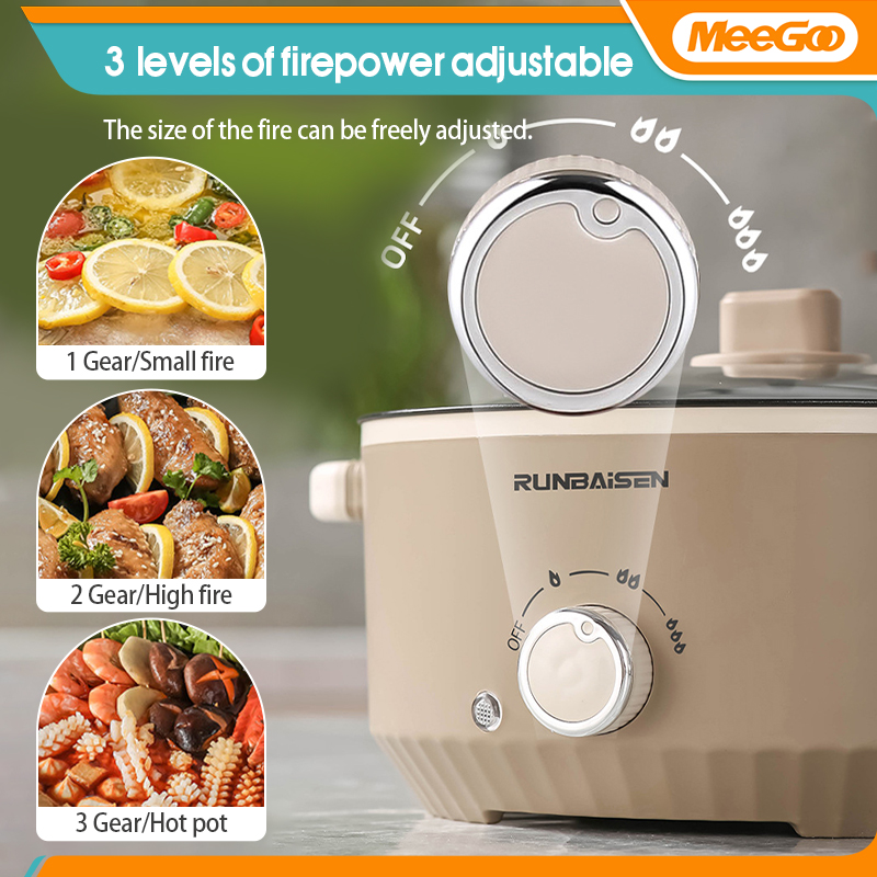MEEVIDA 4.5L Rice Cooker Large Capacity Multi Cooker Non Stick Electric ...