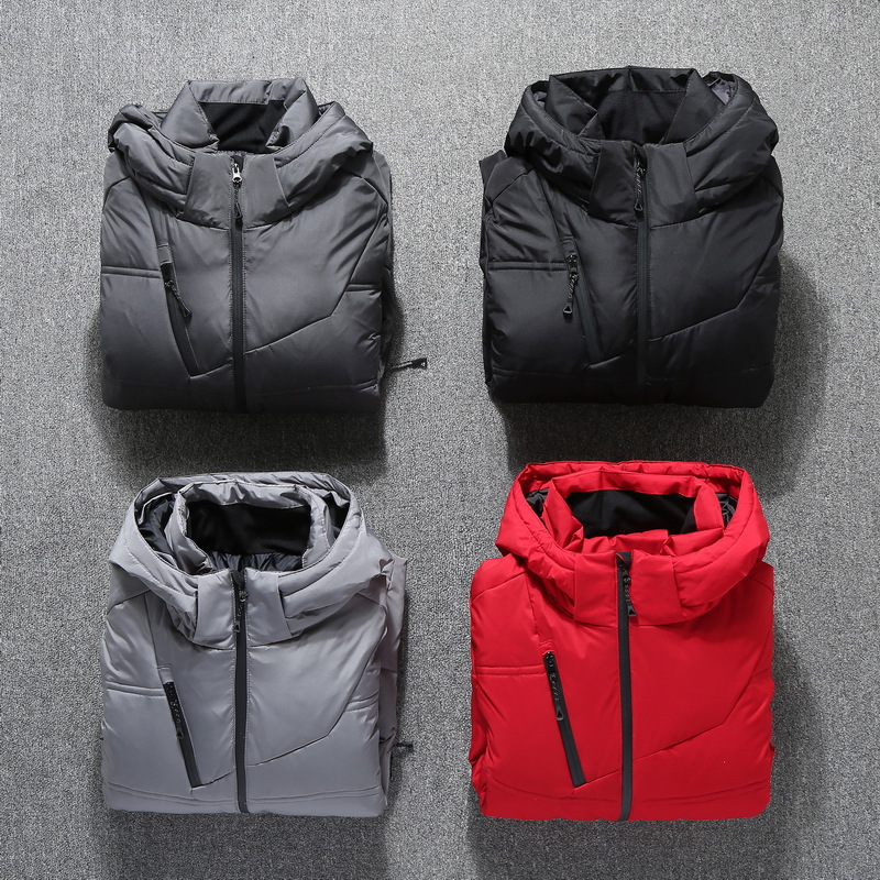 Men Winter Windbreaker Winter Windproof Coat Winter Down Jacket Blue ...
