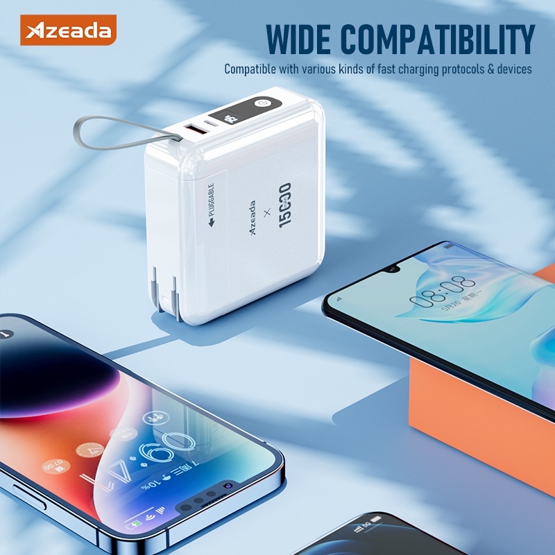 AZEADA AZ-P110 2-in 1 Adapter Charge 22.5W+PD20W Super Fast Charge ...