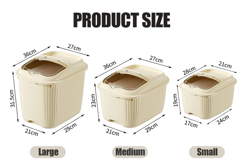 Rice Storage Box Grain Container Kitchen Cereal Rice Bucket Insect and ...