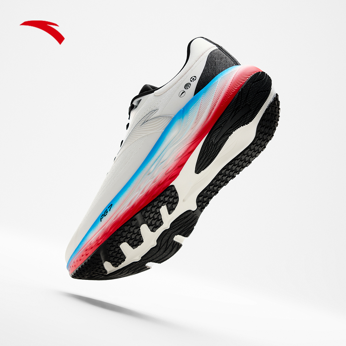 ANTA Women PG7 OLYMPIC Running Shoes 122435578R-1 -Papyrus White/Black ...