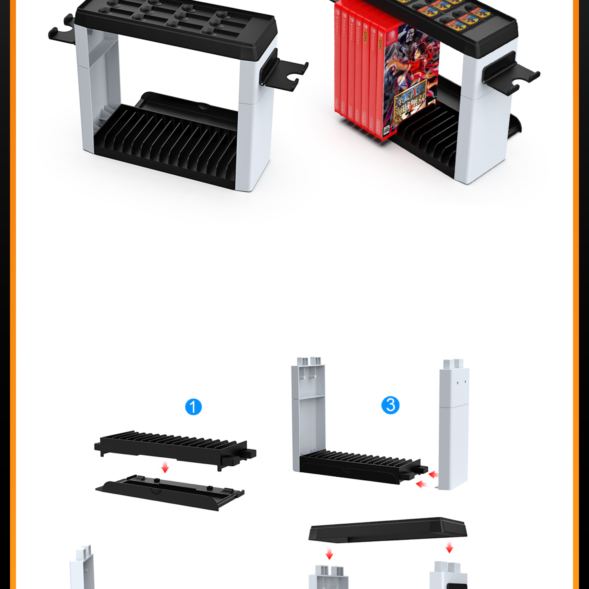 DOBE Nintendo Switch OLED V1V2 Multifunctional Storage Stand Kit Game ...