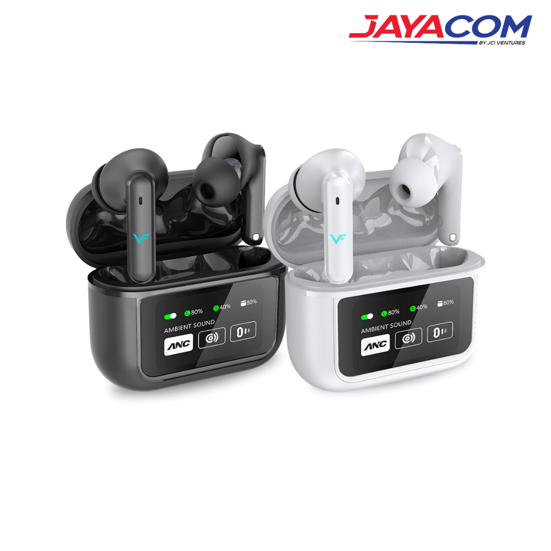 Vinnfier VF Xtreme Pro 8 True Wireless Bluetooth Gaming Earbuds – Black / White (Touch Screen ...