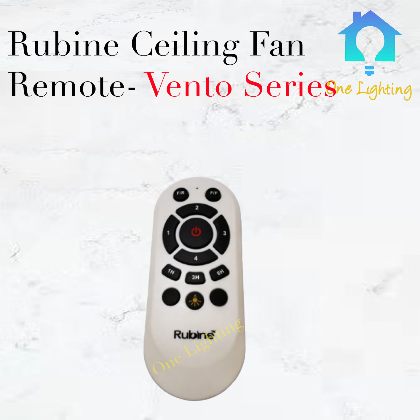Rubine Vento Aria Receiver Ceiling Fan / Vento remote control / RCF ...