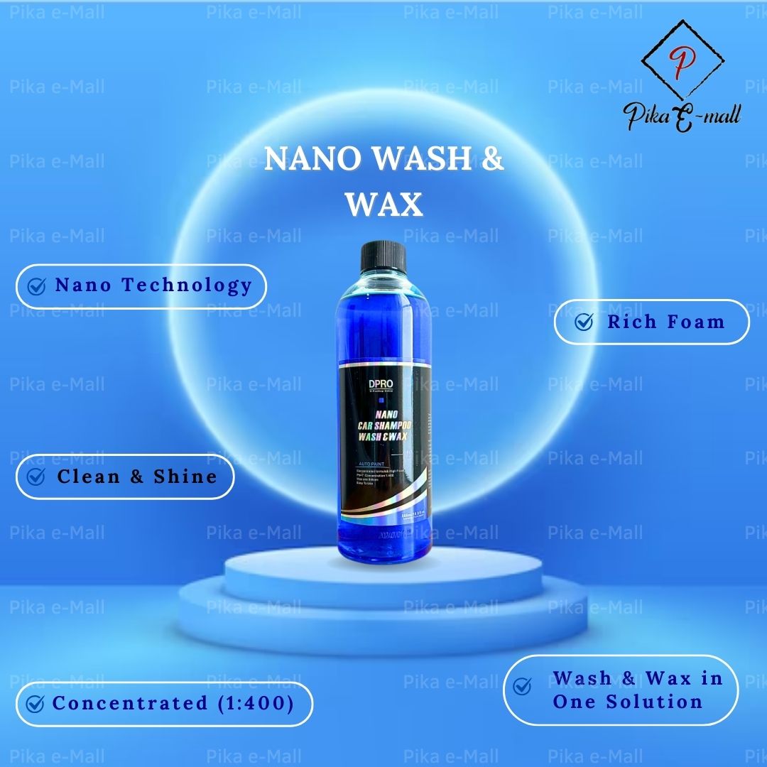 [COMBO] Nano Car Wash Shampoo and Wax Nano Coating Snow Car Wash ...