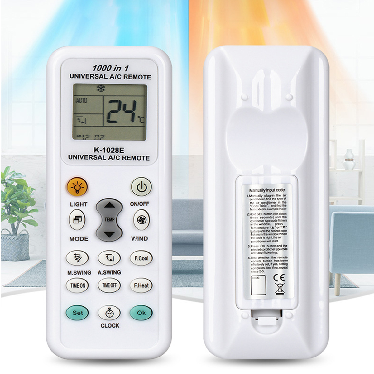 🏠Universal Aircond Remote Control 1000 In 1 All Brand Model Supported ...