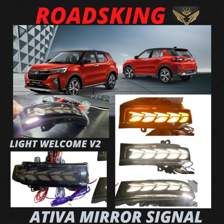 PERODUA ATIVA SIDE MIRROR SIGNAL RUNNING WELCOME LIGHT DAYLIGHT DRL ...