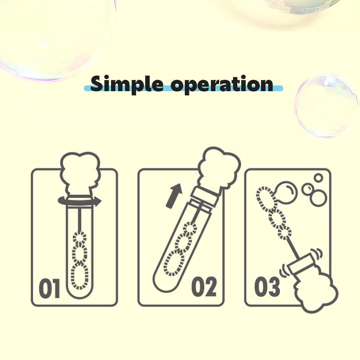 24Pcs Bubble Stick Children's Blow Outdoor Party Water Play Game Water ...