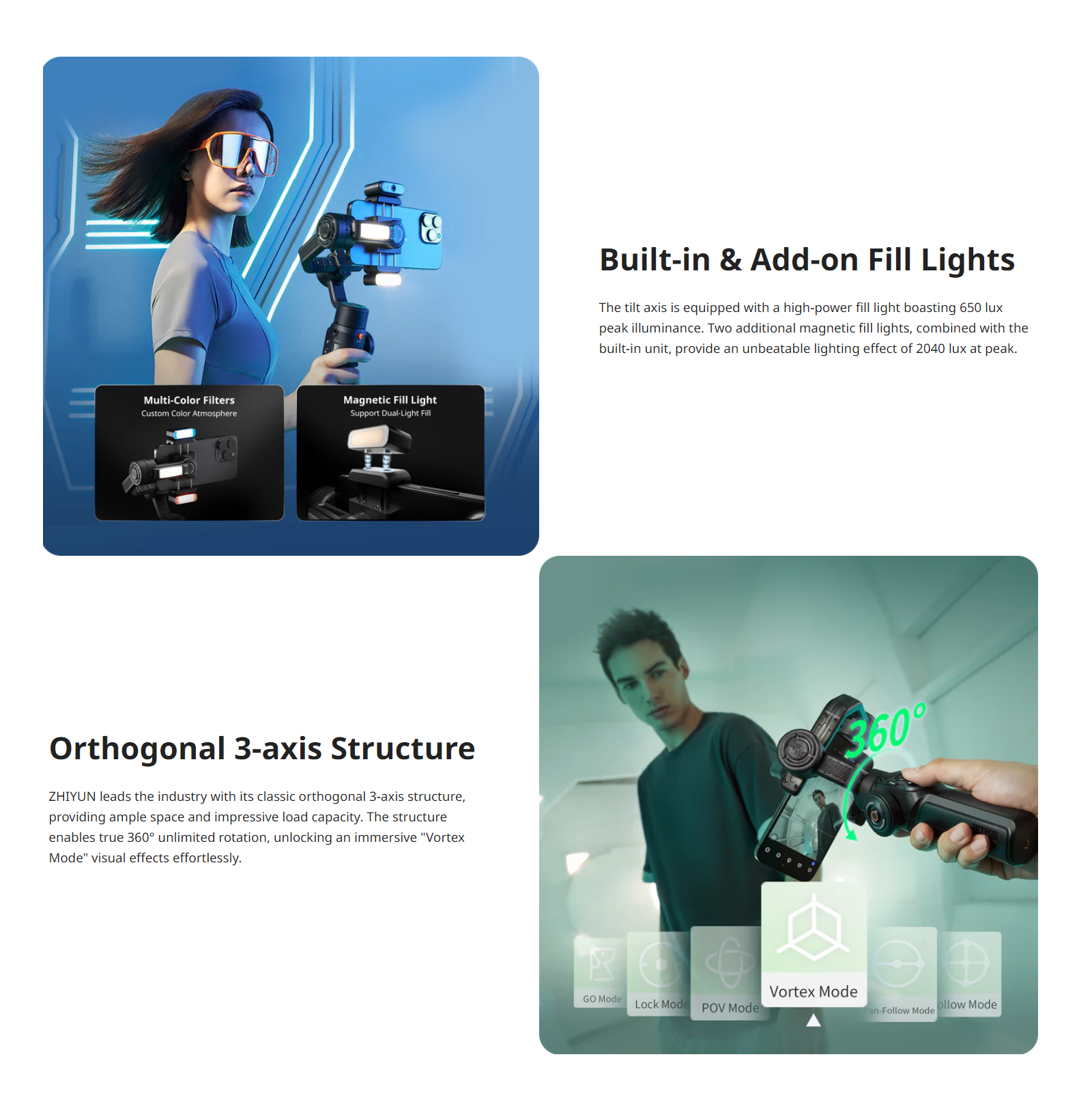 ZHIYUN SMOOTH 5S AI 3-AXIS HANDHELD GIMBAL STABILIZER WITH AI TRACKER ...