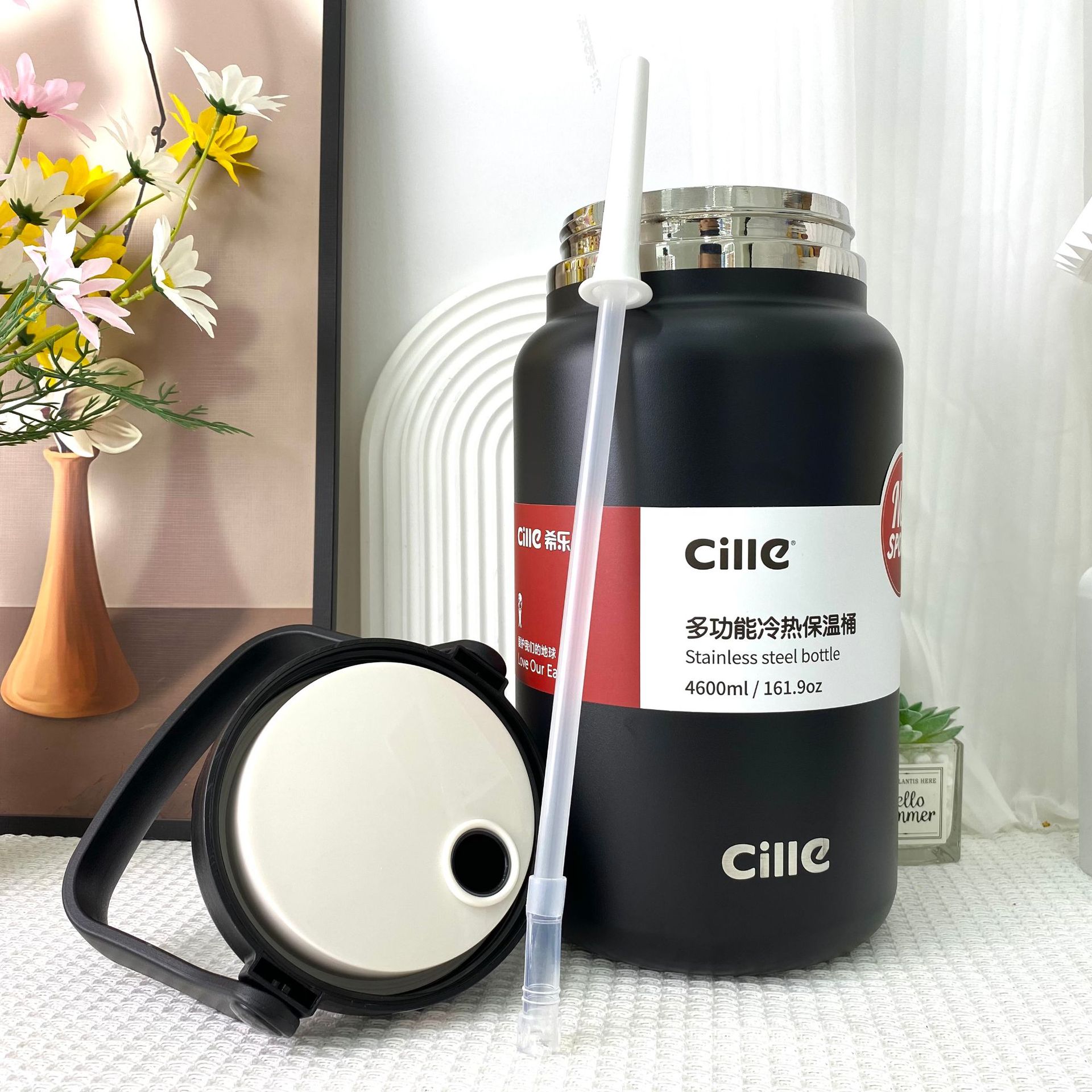 Cille Dodge 3L/4.6L 304SS Super Big Bucket Stainless Steel Vacuum Flask ...