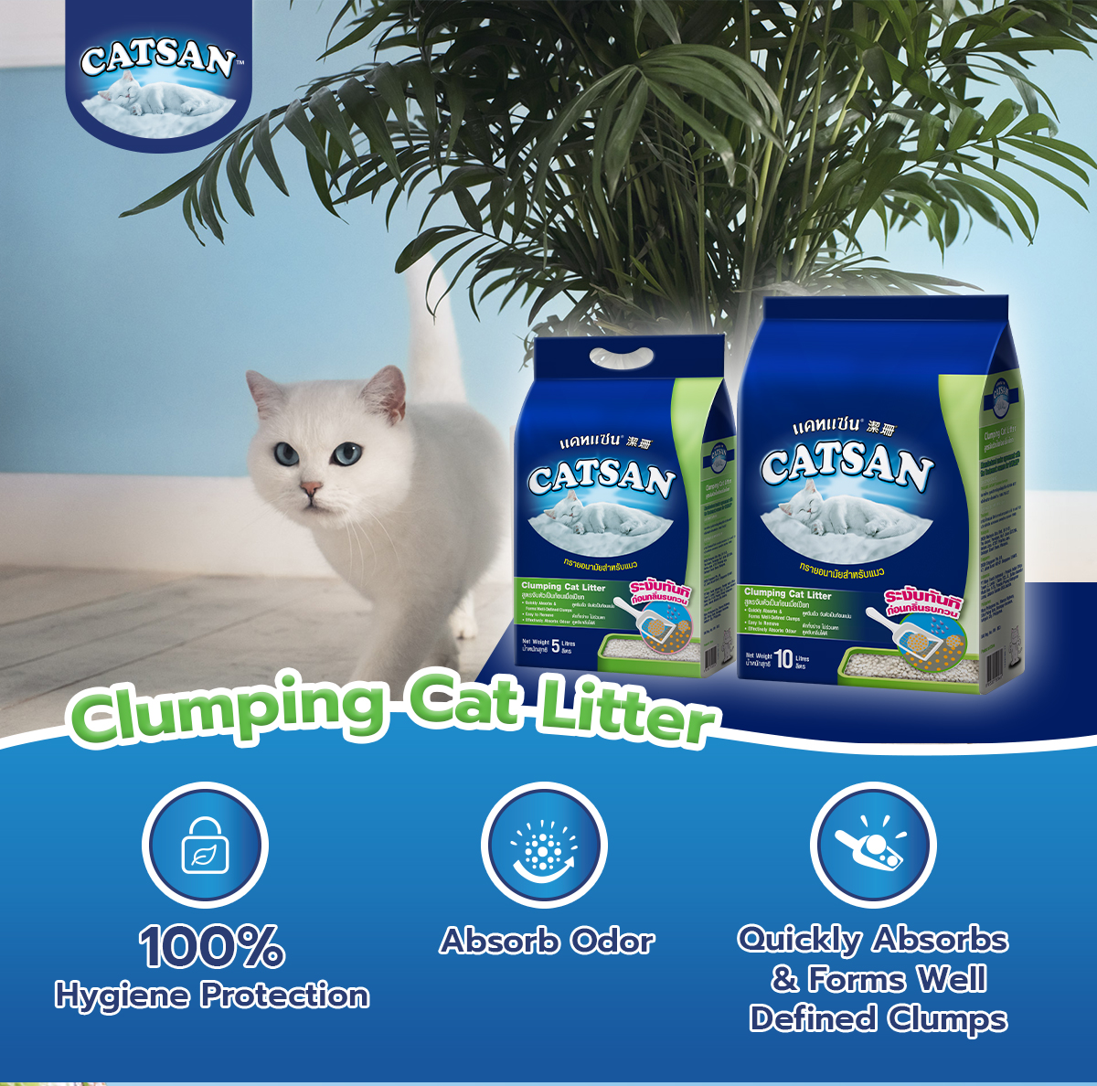 CATSAN Clumping Cat Litter Sand for All Ages 10L | Shopee Malaysia