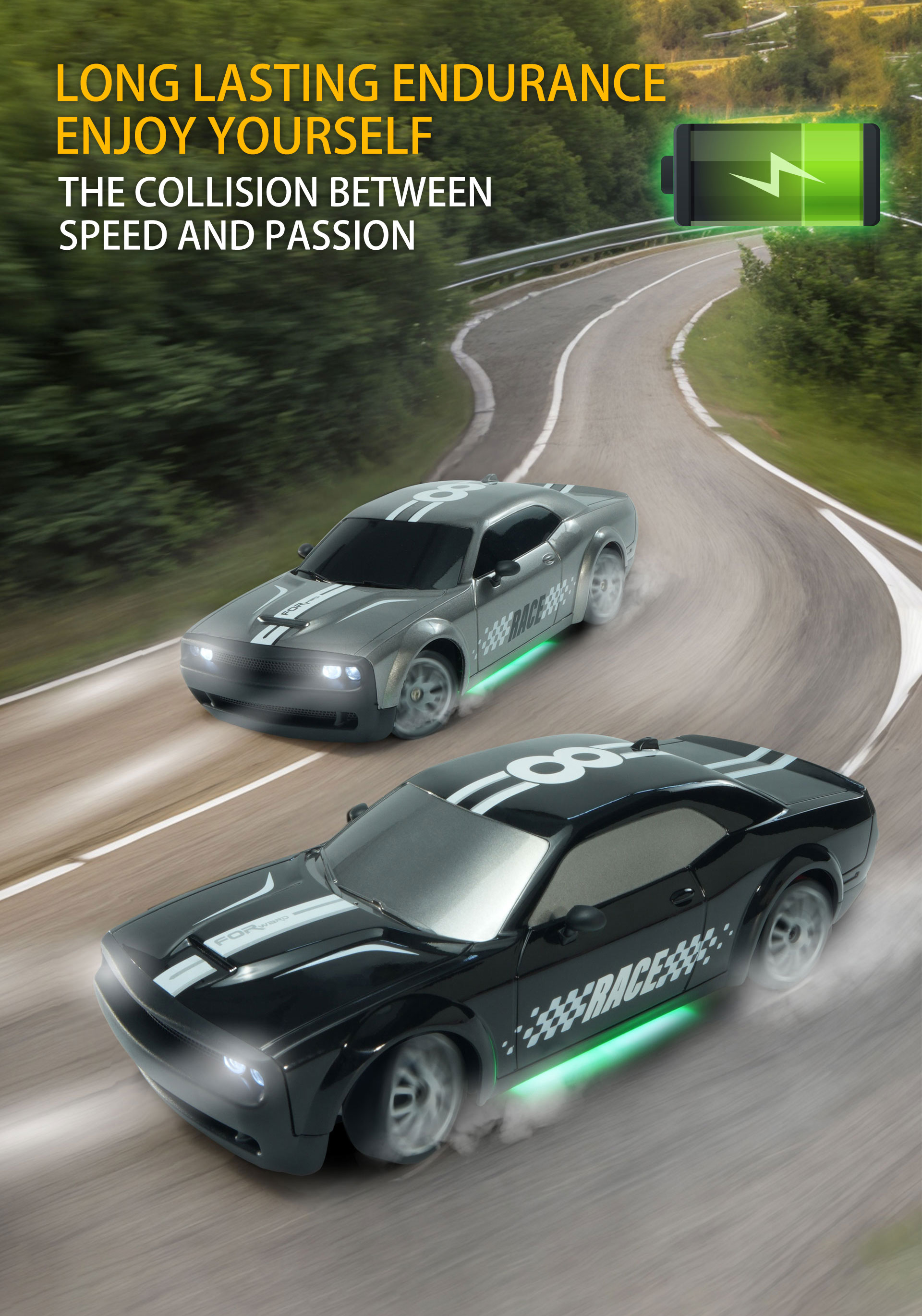 1/20 4wd Racing Car Mini Model Electric High Speed Off-Road Remote ...