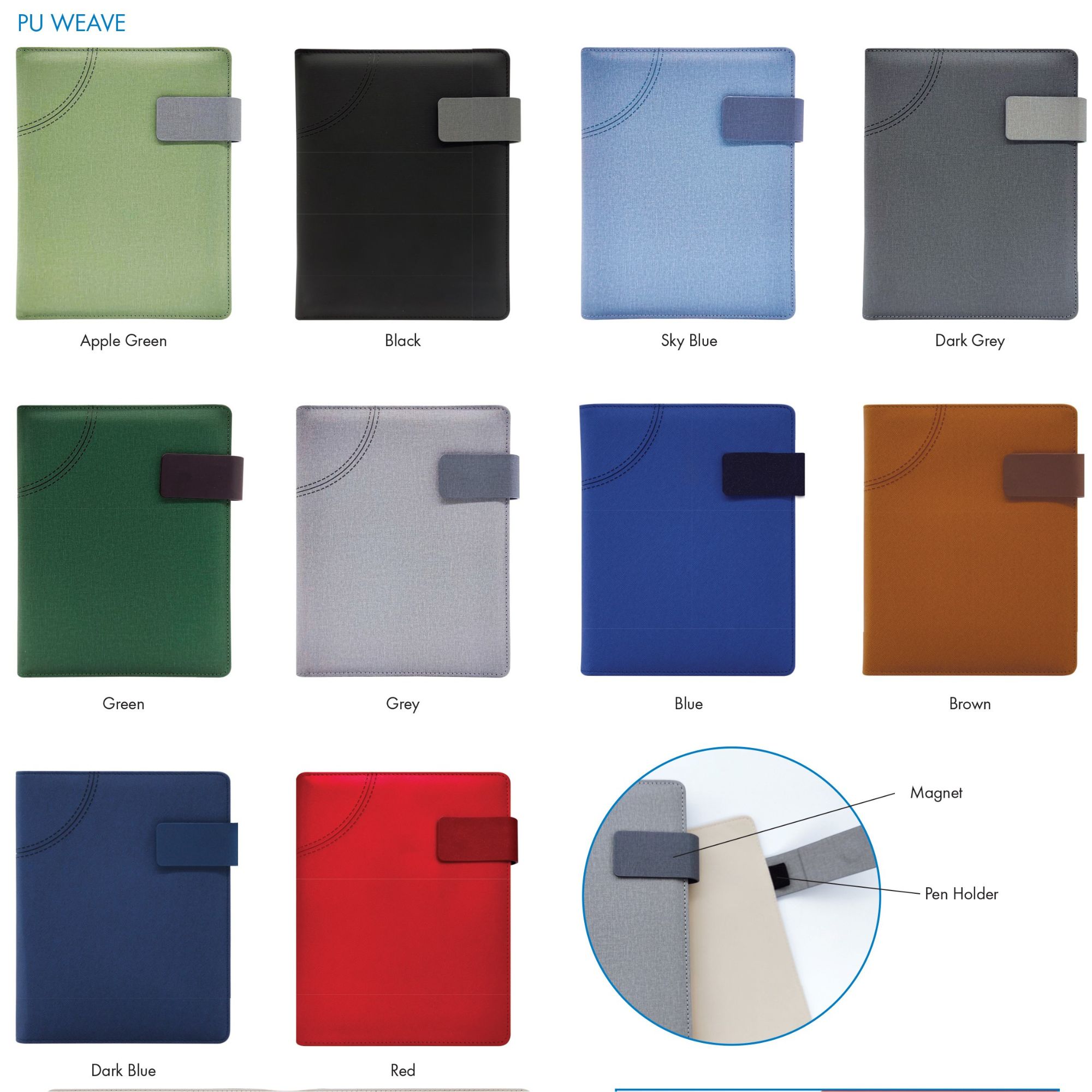 2025 Diary Planner A5 PU Leather W1003 Wire O Monthly Planner Notebook ...