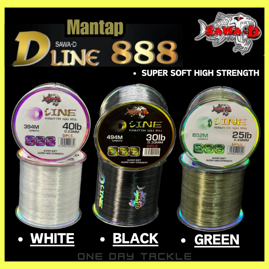 Sawa-D D Line 888 Mono Line [Tali Tangsi] Super High Strength Tali ...