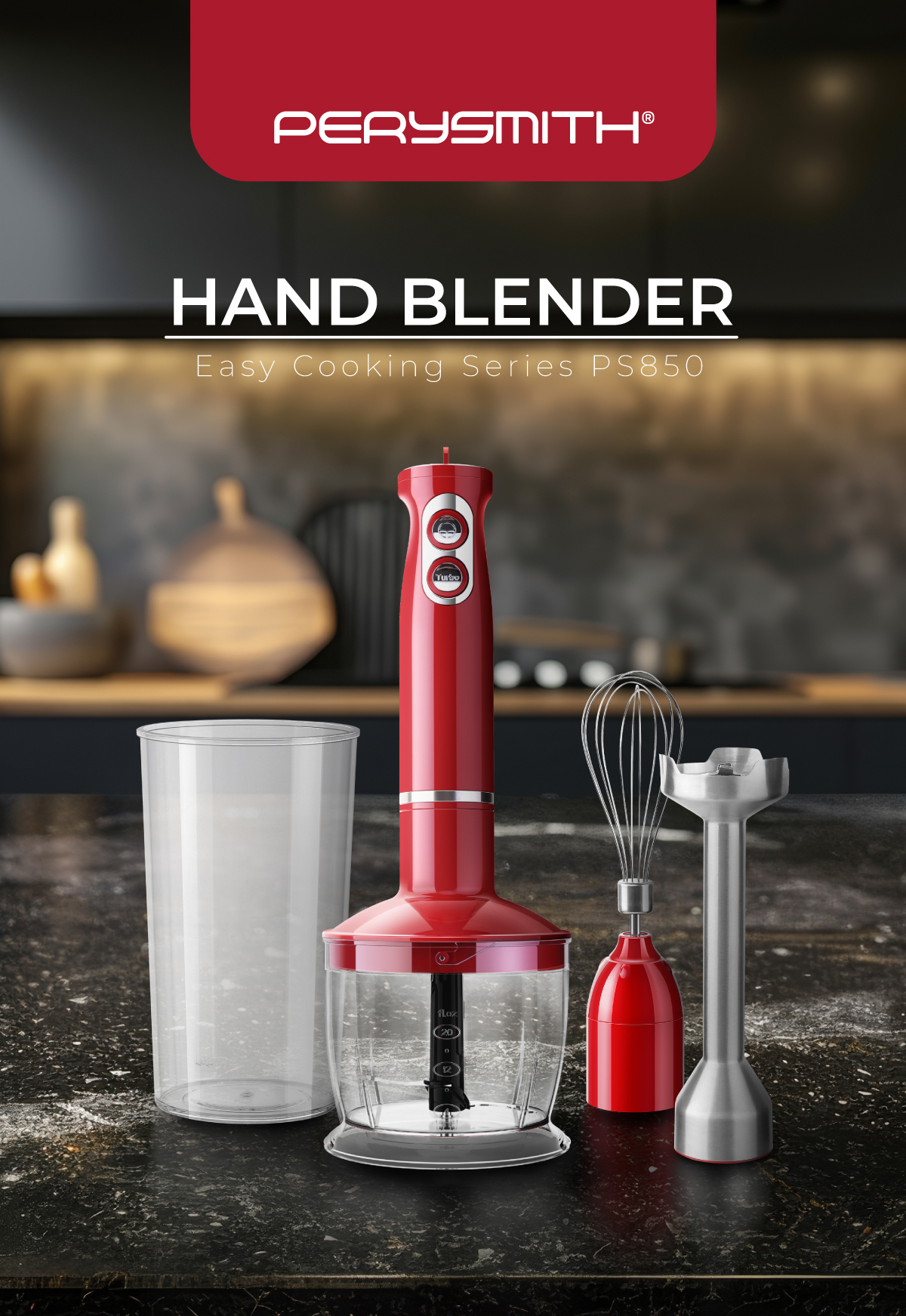 PerySmith 3 in 1 Hand Blender 850W EasyCooking Series PS850 | Shopee Malaysia