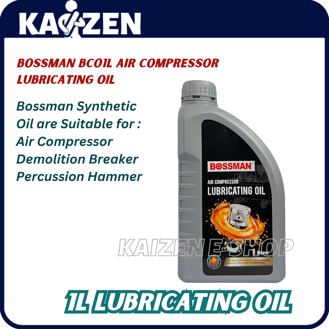 BOSSMAN BCO-1L Air Compressor Lubricating Oil 1 Liter | Shopee Malaysia