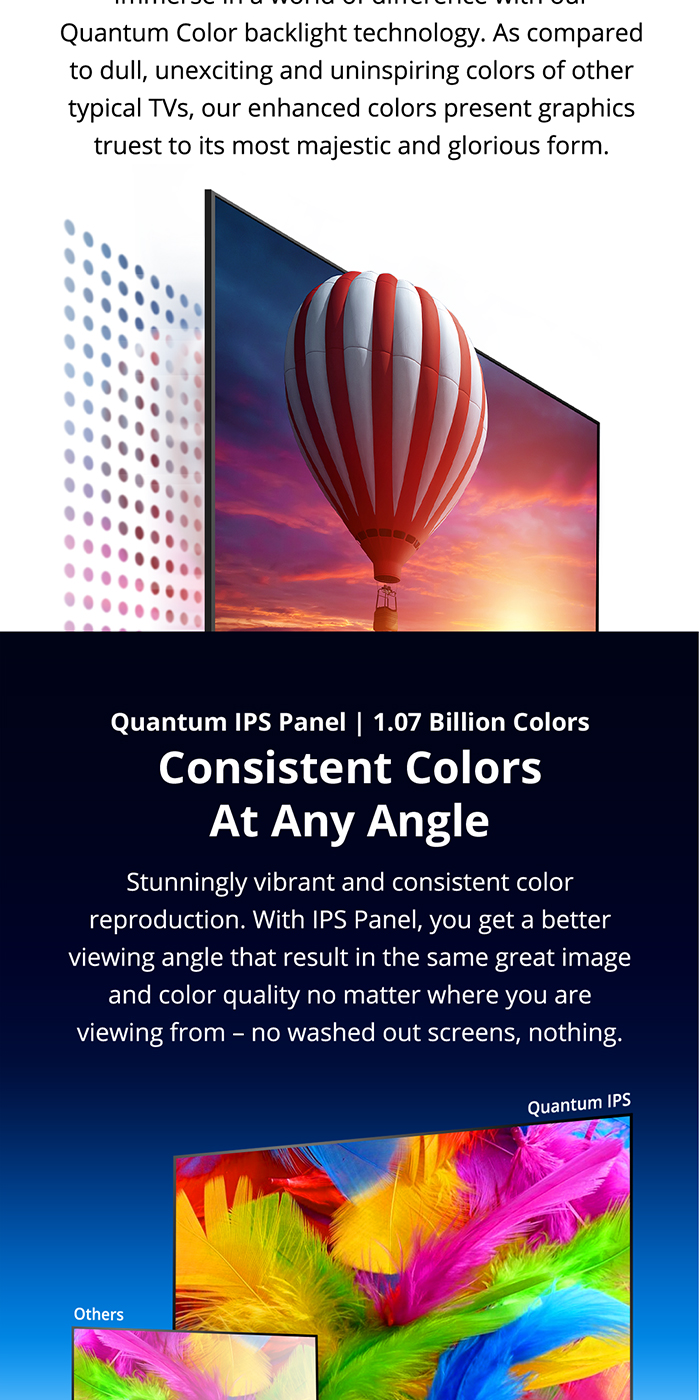 PRISM+ Q55-QE Quantum Edition 4K Google TV 55 inch Quantum Colors ...