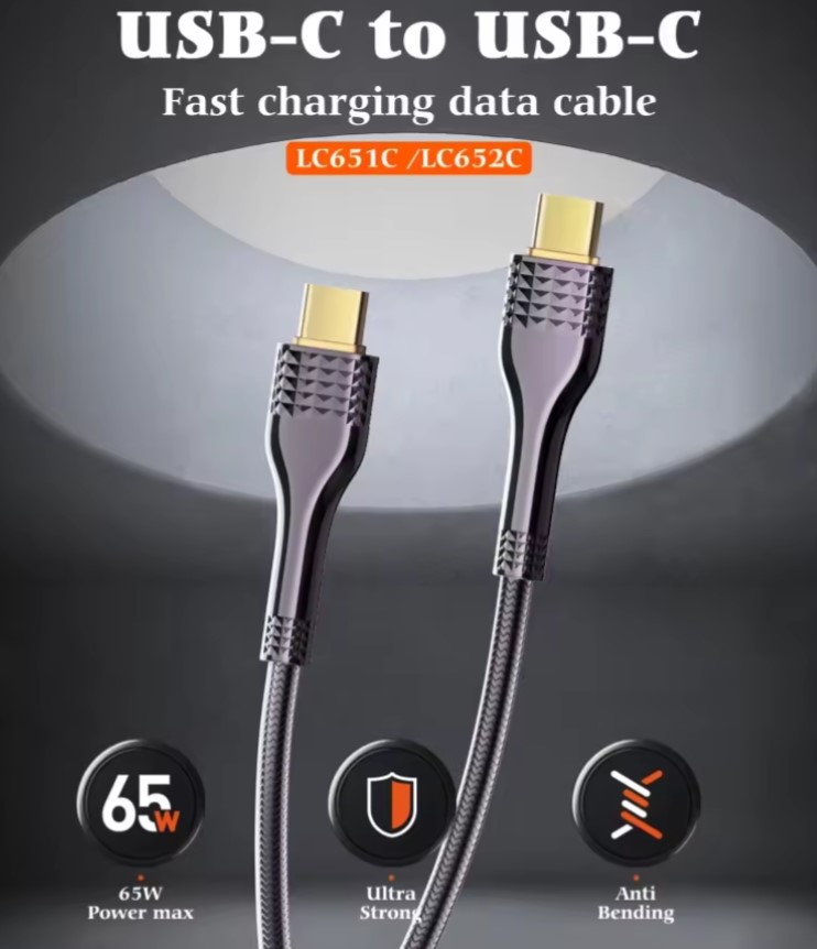 LDNIO LC651C ( 100% Original) 100W C to C data cable PD3.0 super fast charging 1M | Shopee Malaysia