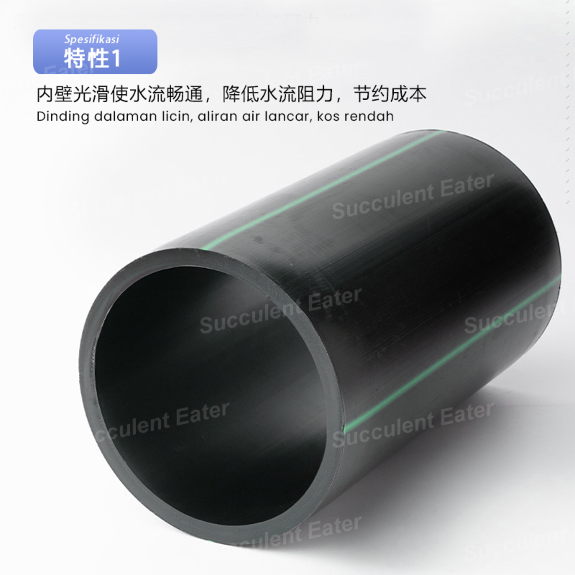 Poly Pipe 1 Meter 20mm Poly Paip Irrigation System Pertanian Fertigasi ...