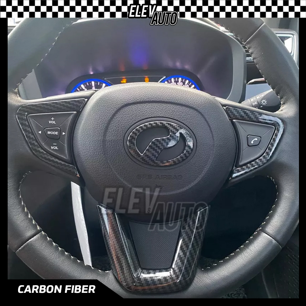 Perodua Myvi 2018 - 2024 G3 Steering Wheel Trim Frame Interior Carbon ...