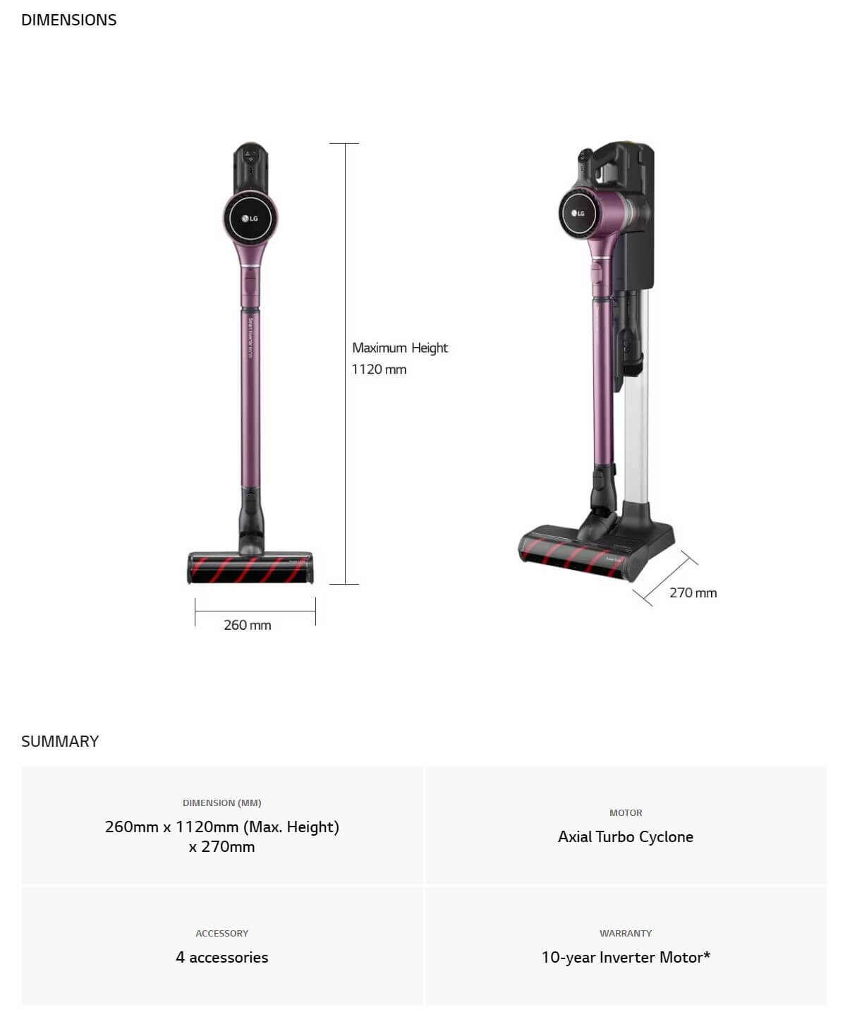 LG A9N-LITE Powerful Cordless Handstick Aeroscience Vacuum Cleaner ...