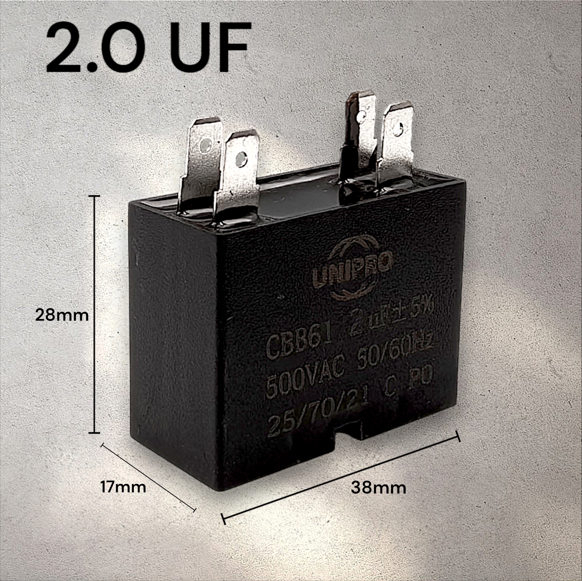 **Hight Quality** UNIPRO CBB61 500VAC 4 Pin Air Cond Fan Capacitor ...