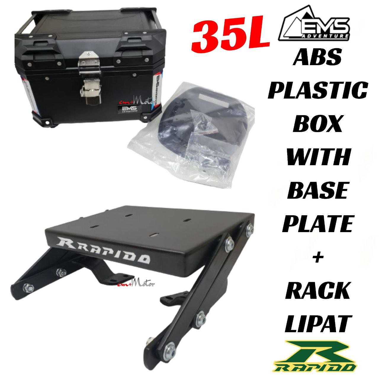 (HONDA EX5 100/High Power) Top Box BKP 30L 32L 36L/EMS/YHPRO+RAPIDO ...