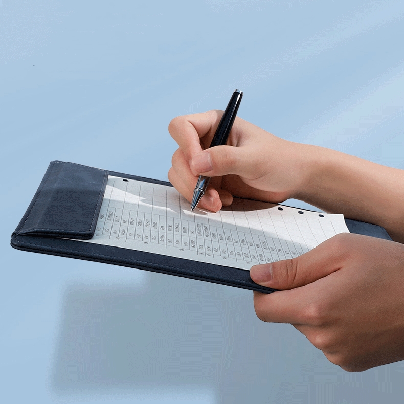 A4 Classic Minimalist PU Leather Magnetic Clip Board Writing Pad ...